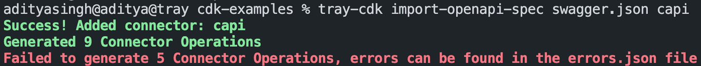 Generate a connector using OpenAPI